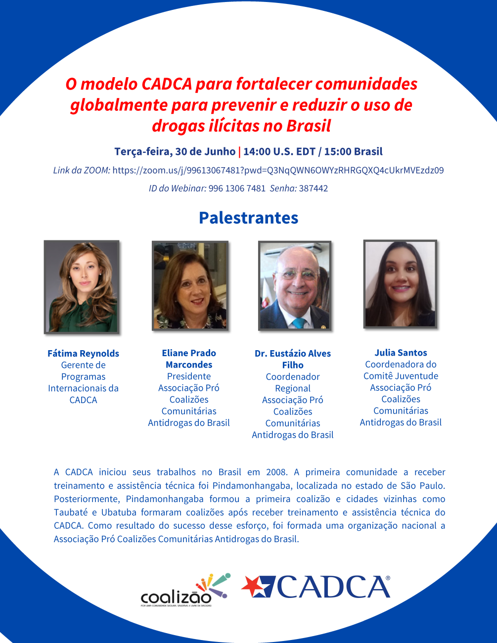 O modelo CADCA para fortalecer comunidades globalmente para prevenir e ...